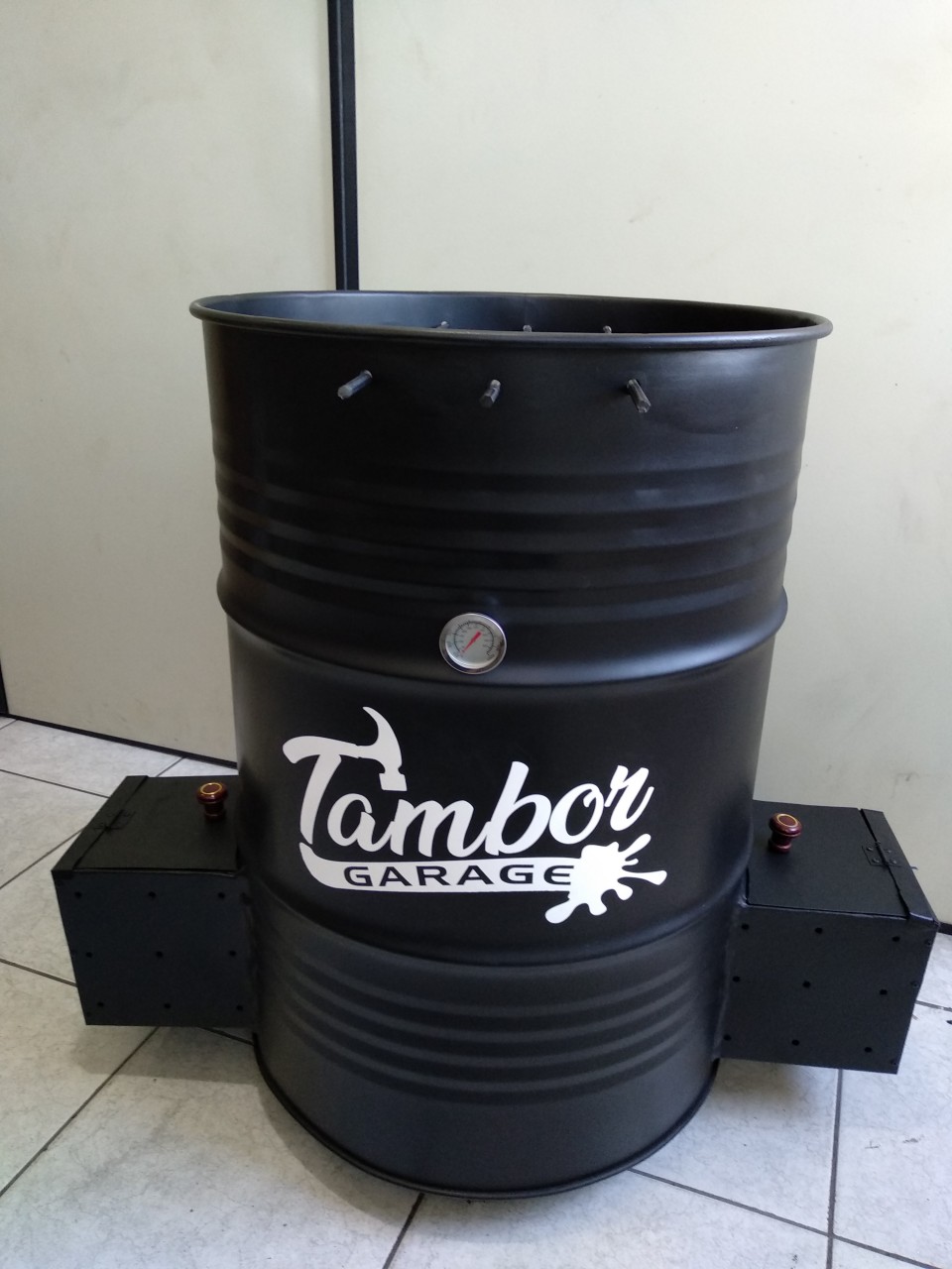 Tambor Metal Churrasqueira Defumador Fogo de Chão - Tambor Garage ...