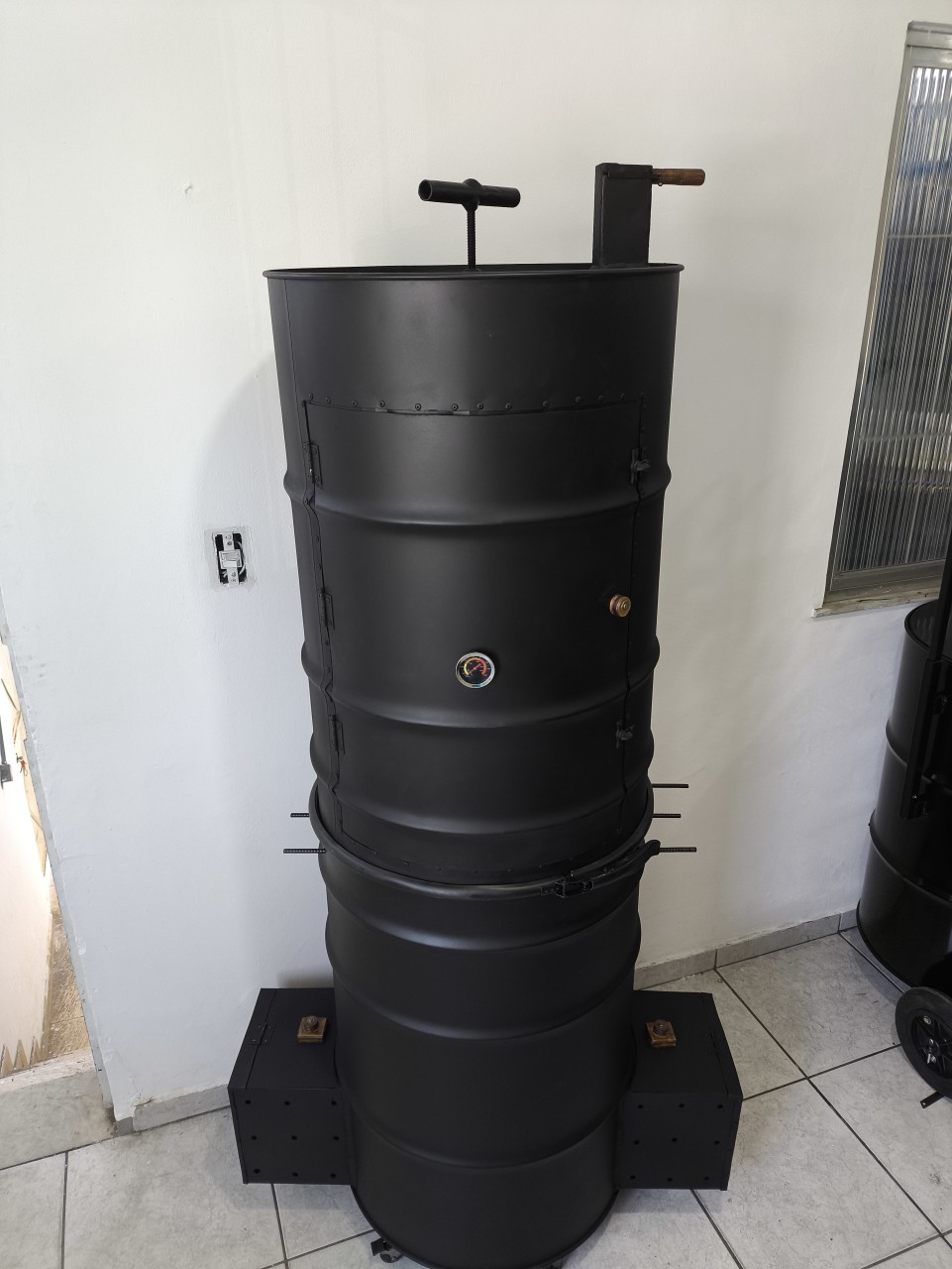 DEFUMADOR Profissional Completo 2 em 1 PIT SMOKER - Tambor Garage ...