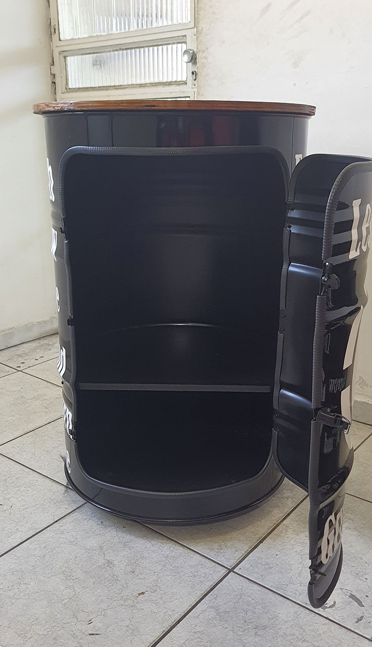 Kit Tambor Mesa 200l BAR com Tampo de Madeira + Par de banquetas ...