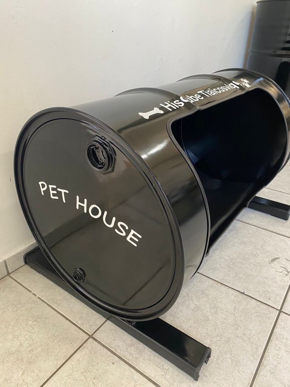 Casa PET Horizontal Tambor 200l Personalizada - Tambor Garage (Fonseca ...