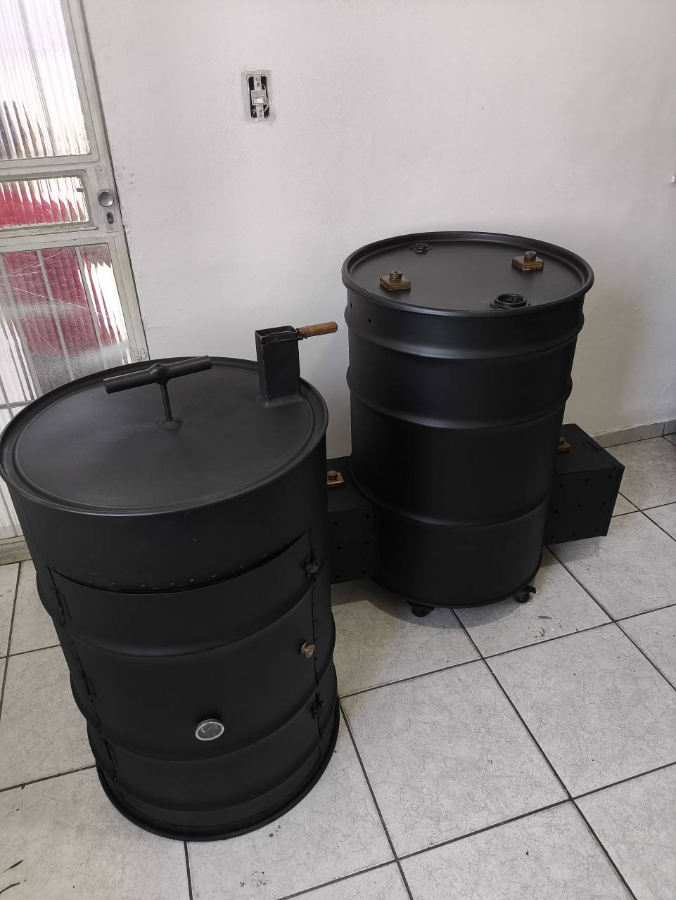 DEFUMADOR Profissional Completo 2 em 1 PIT SMOKER - Tambor Garage ...